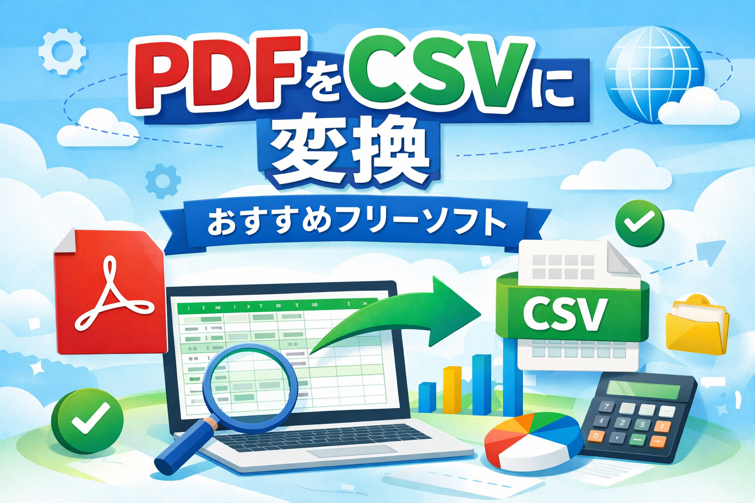 無料 PDF → CSV 変換フリーソフト徹底比較｜表をCSV化する最速ツール集